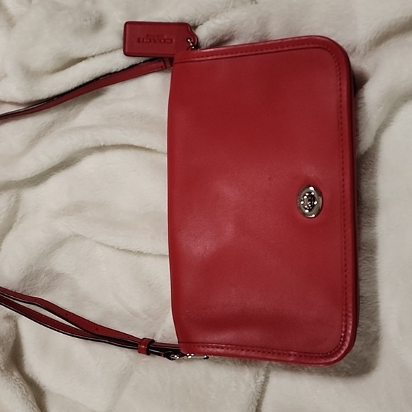 Coach | Bags | Coach Red Leather Purse | Poshmark